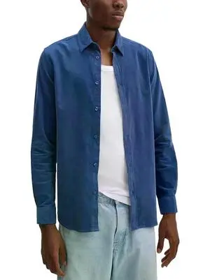 SAMSOE SAMSOE Saliam Corduroy Shirt - Blue