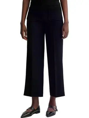 SESSUN Pressed-crease Trousers - Black