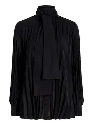 Proenza Schouler Neck-tie Blouse - Black