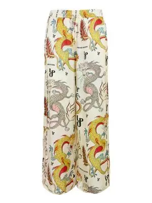 LA PRESTIC OUISTON Giudecca Dragon-Print Trousers