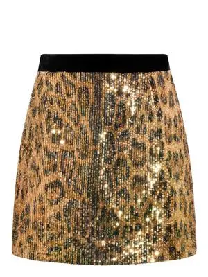 Roberto Cavalli Animal-print Mini Skirt - Neutrals