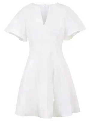 Simkhai Mini V-neck Dress - White