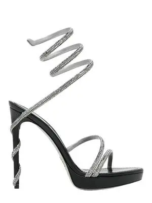 Rene Caovilla 105mm Margot Embellished Sandals - Black