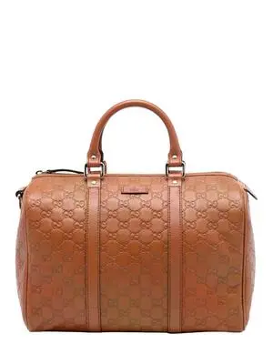 Gucci Gucci 2016-2025 Medium Ssima Joy Boston Bag Brown