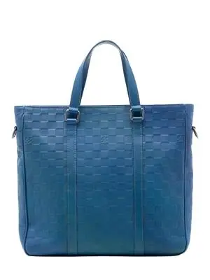 LOUIS VUITTON 2014 Damier Infini Tadao Pm Satchel - Blue