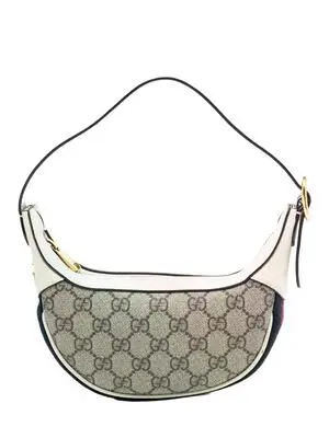 Gucci Mini Gg Supreme Ophidia Shoulder Bag - Brown