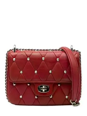 MIU MIU 2010-2025 Studded Matelassé Leather Crossbody Bag