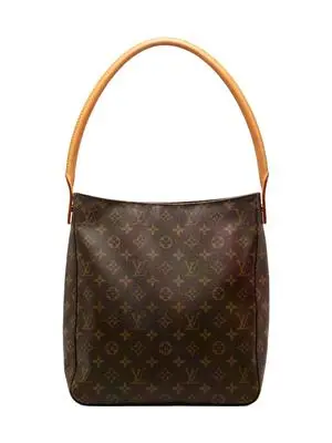 LOUIS VUITTON 2000 Monogram Looping Gm Shoulder Bag - Brown
