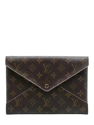 LOUIS VUITTON Monogram Pochette Kirigami Gm Clutch - Brown