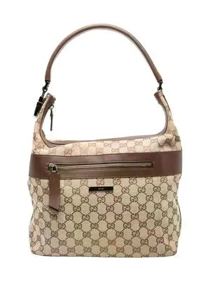 Gucci Gg Canvas Shoulder Bag - Brown