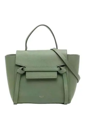 Celine Nano Grained Calfskin Belt Bag - Green