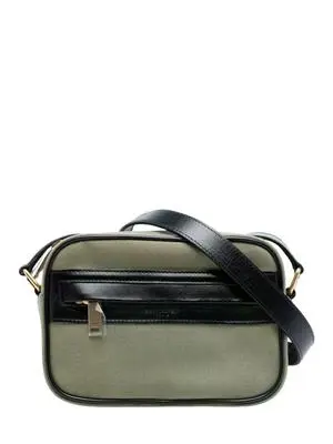 Saint Laurent Small Canvas Camp Camera Crossbody Bag - Green