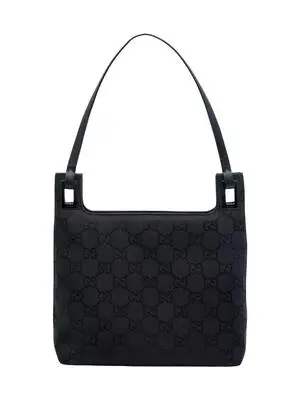 Gucci Gg Nylon Shoulder Bag - Black