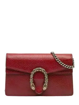 Gucci Dionysus Mini Leather Crossbody Bag - Red