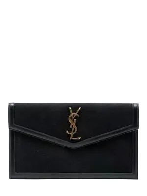 Saint Laurent 2020 Canvas Monogram Uptown Pouch - Black
