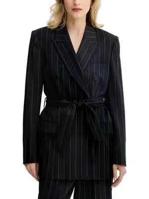 Rag & Bone Pinstripe Double-breasted Blazer - Blue