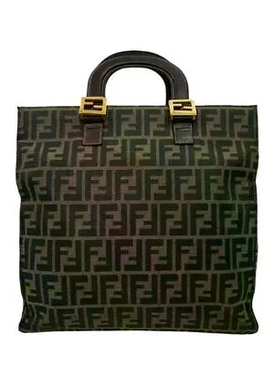 Fendi 20th Century Zucca Canvas Twins Tote Bag - Brown