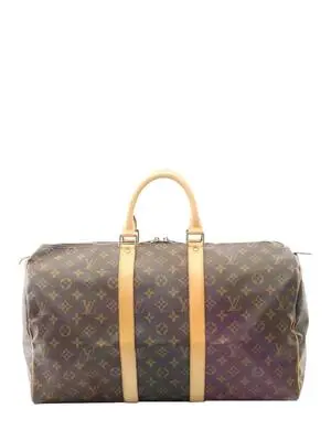 LOUIS VUITTON 1997 Monogram Keepall 45 Travel Bag - Brown