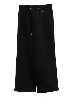 SONGZIO Panther-patched Drawstring Track Pants - Black