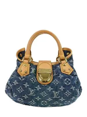 LOUIS VUITTON 2006 Monogram Denim Tote Bag - Blue