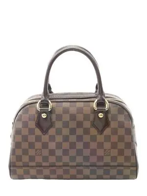 LOUIS VUITTON 2008 Damier Ebene Duomo Handbag - Brown