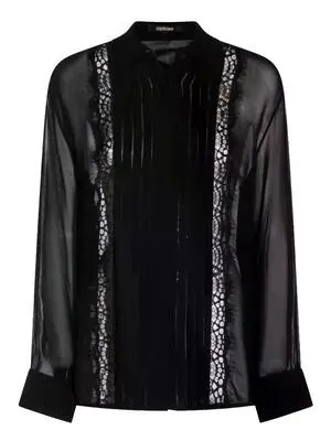 Roberto Cavalli Lace-panel Blouse - Black