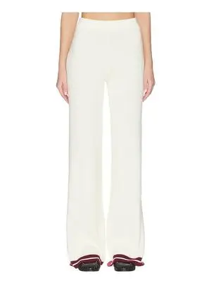 SNDYS Colton Varsity Knit Pant - Cream Contrast