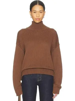 SNDYS Elm High Neck Knit Jumper - Mocha
