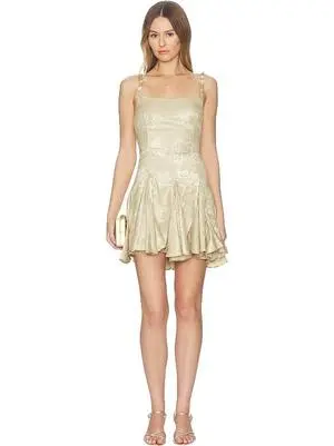 Azeeza Solenne Mini Dress - Gold