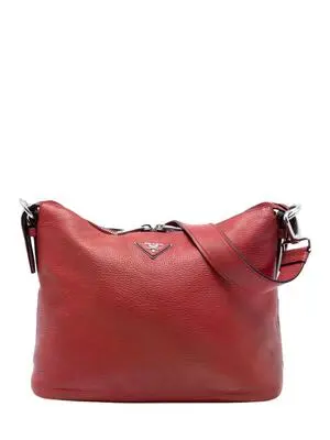 Prada Vitello Daino Shoulder Bag - Red