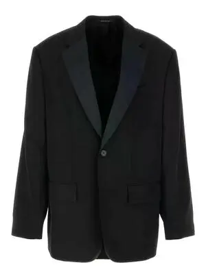 Balenciaga Single-breasted Blazer - Black