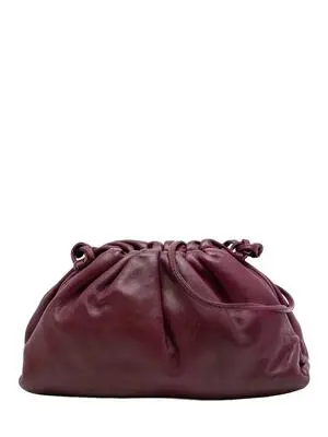Bottega Veneta Lambskin Mini Pouch Crossbody Bag - Red