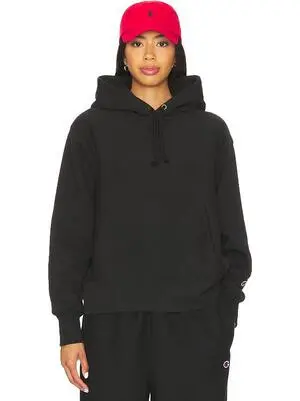 Champion Essentials Reverse Weave Hoodie Sweatshirt - Black