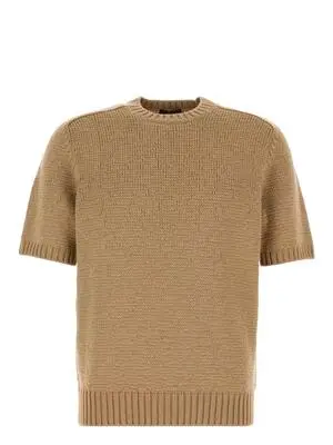 Prada Crew-neck Short-sleeve T-shirt - Neutrals