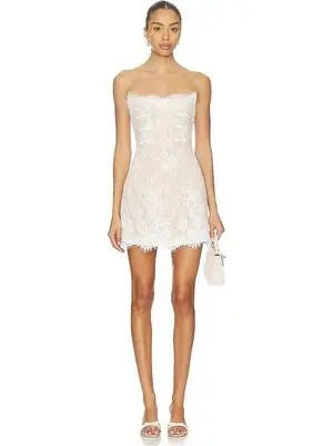 SAU LEE Sasha Lace Mini Dress - White
