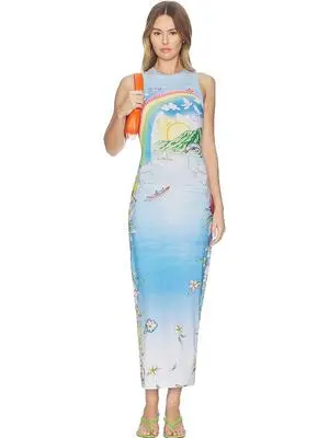 Casablanca Aloda Midi Dress - Multi