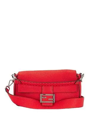 FWRD RENEW Fendi Selleria Baguette Shoulder Bag - Red