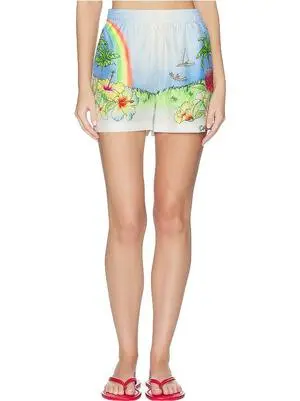 Casablanca Aloha Silk Short - Multi