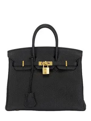 FWRD RENEW Hermes Clemence Birkin 25 Handbag - Noir