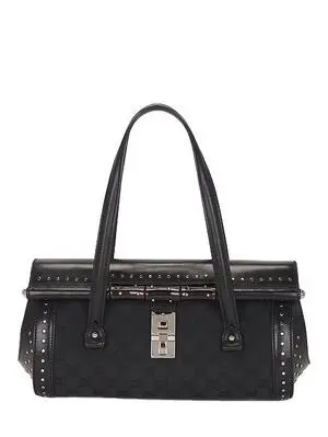 FWRD RENEW Gucci Bamboo Bullet Handbag - Black