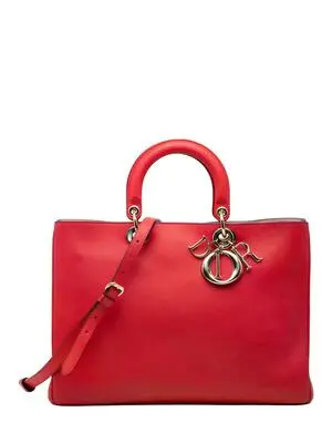 Dior 2014 Large Diorissimo Satchel - Red