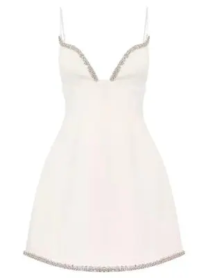 Acler Cranston Embellished Mini Dress - White