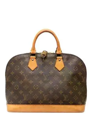 LOUIS VUITTON 1996 Monogram Alma Pm Handbag - Brown
