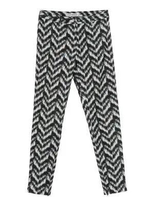Issey Miyake Patterned Stretch Trousers - Black