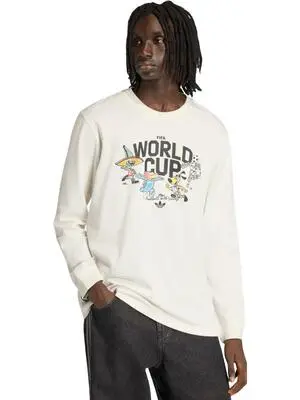 Adidas Fifa World Cup 26™ Mascot Long Sleeve T-shirt - Cloud White