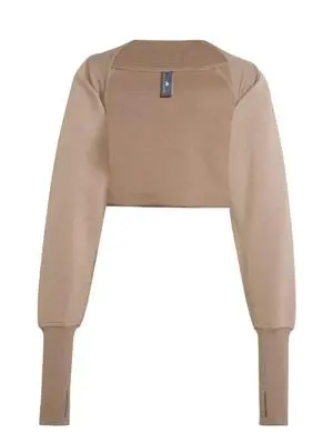 Adidas Studio Sweatshirt Shrug - Chalky Brown