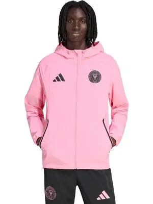Adidas Inter Miami Cf Tiro Travel Full Zip Windbreaker - Bliss Pink / Black