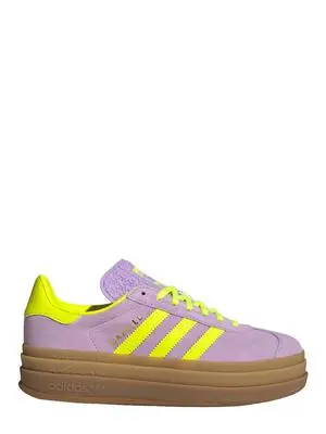 Adidas Gazelle Bold Sneakers - Powder Plum / Solar Yellow / Gold Metallic