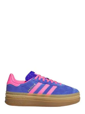 Adidas Gazelle Bold Sneakers - Lucid Blue / Lucid Pink / Gold Metallic