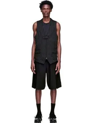 Adidas Y-3 Sport Uniform Pleated Shorts - Black